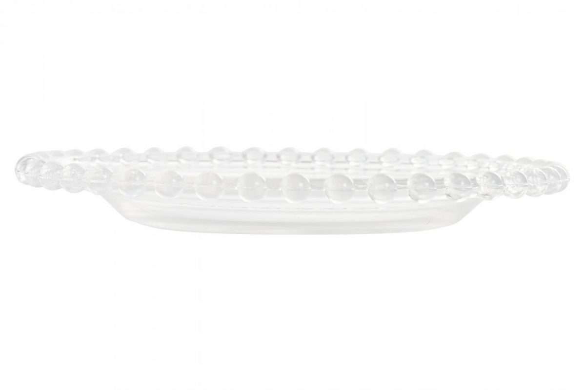 Plato Transparente Borde Perlado | Ana Faura Home